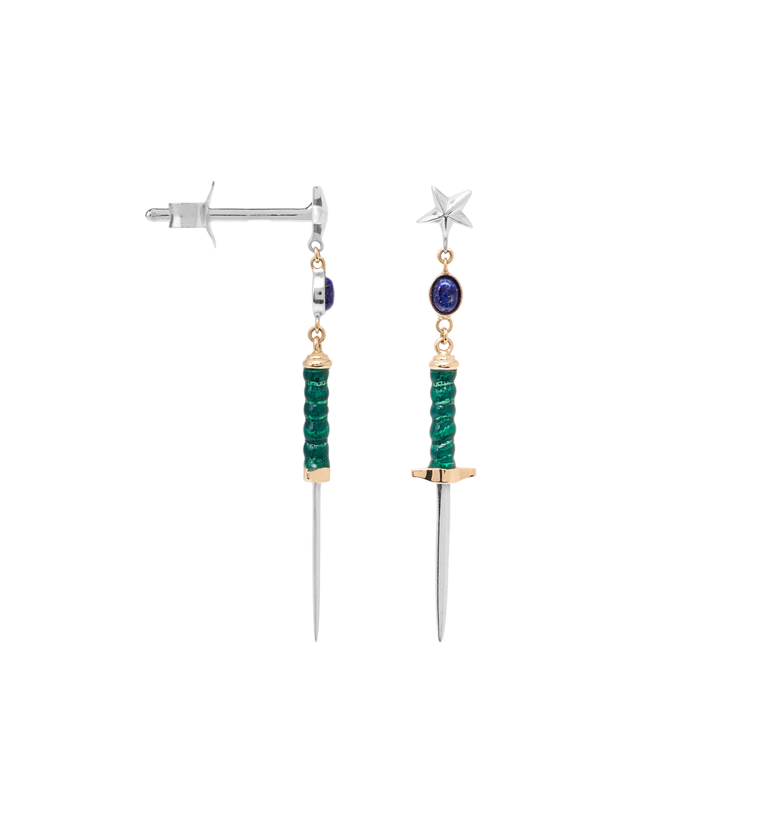 Single Fae Sword Stud | Jewellery | Anna + Nina